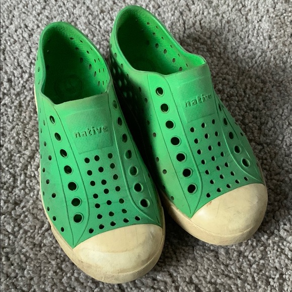 Native | Shoes | Native Green Water Shoes With Perforated Design | Poshmark